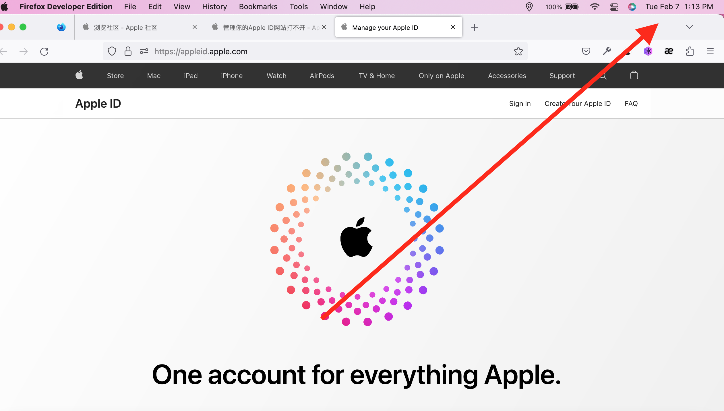 管理你的Apple ID网站打不开 - Apple 社区