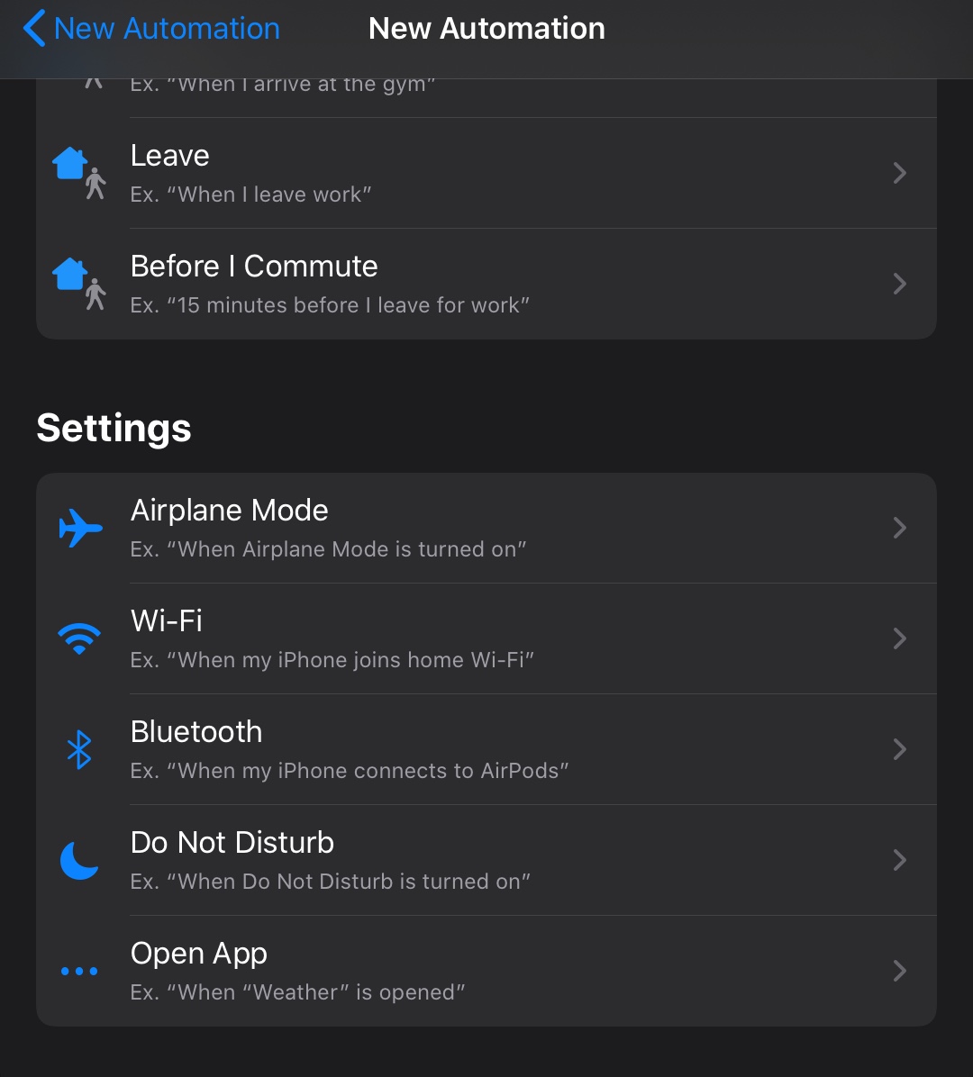 iOS13 Shortcut的自动化无法设置“… - Apple 社区